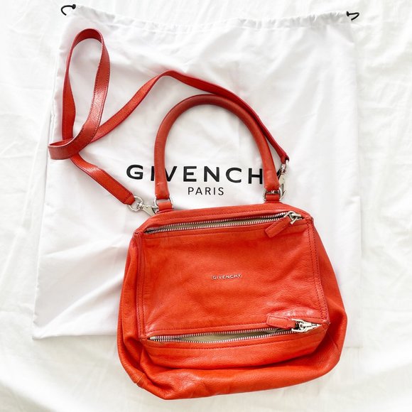 Givenchy | Bags | Givenchy Pandora Small Crossbody Shoulder Bag Orange ...